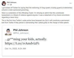 Phil Johnson Back On Twitter Following 5 Months Ban - Protestia