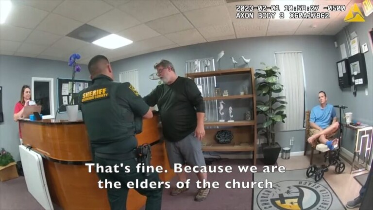 Florida Cops Force Excommunicated Elders Back Into Church - Stand Guard ...