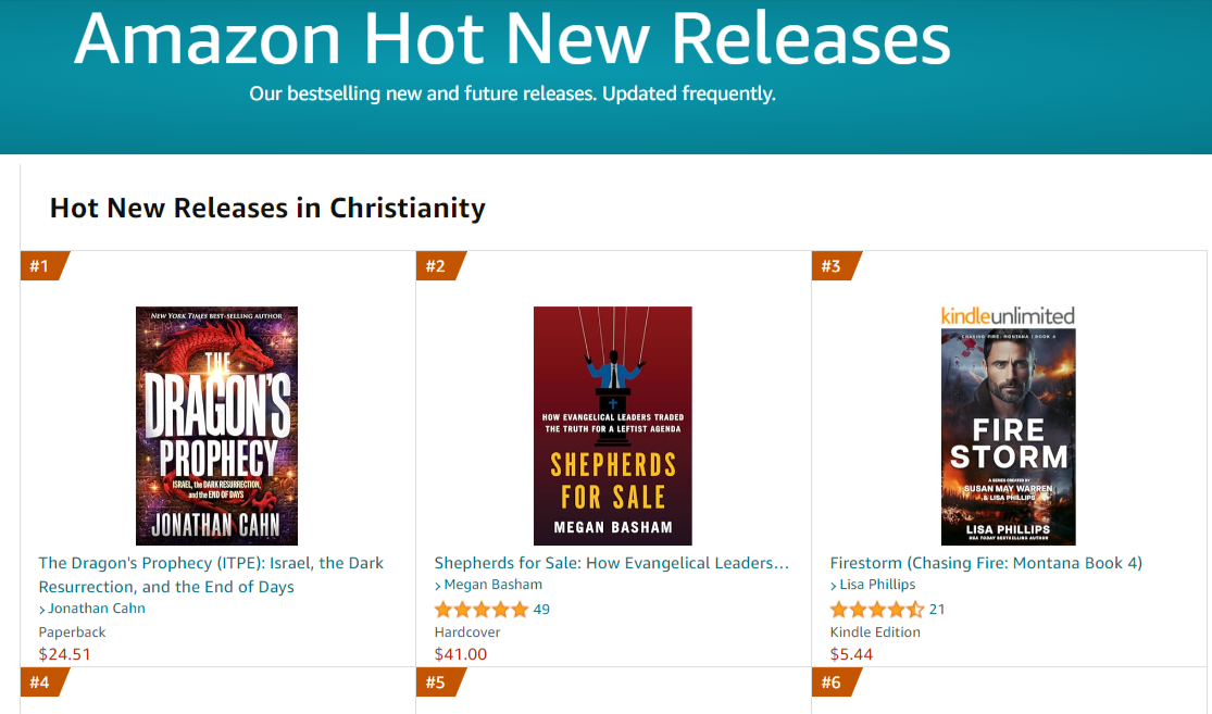 Megan Basham's Book 'Shepherds for Sale' Leaps To the Top of the Charts ...