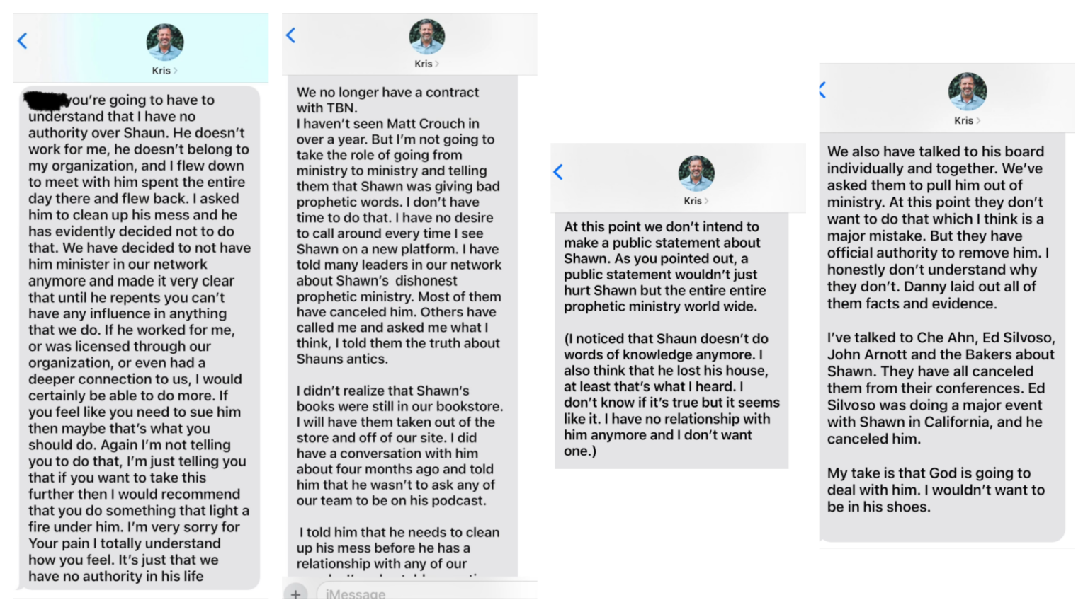 Bethel's Kris Valloton Leaked Text Messages Excoriate Shawn Bolz ...
