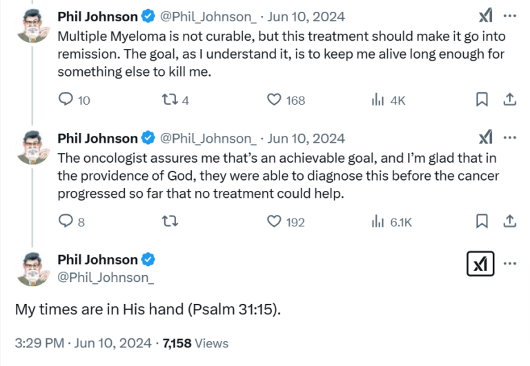 Phil Johnson Gives Update On His Cancer Battle + Good News About John ...