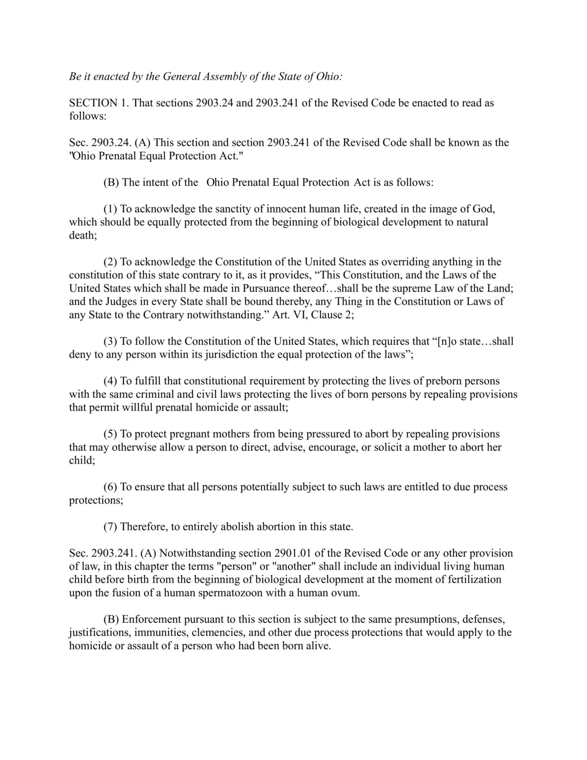 Ohio Lawmakers Propose State's First Abolitionist Bill, Will Charge ...