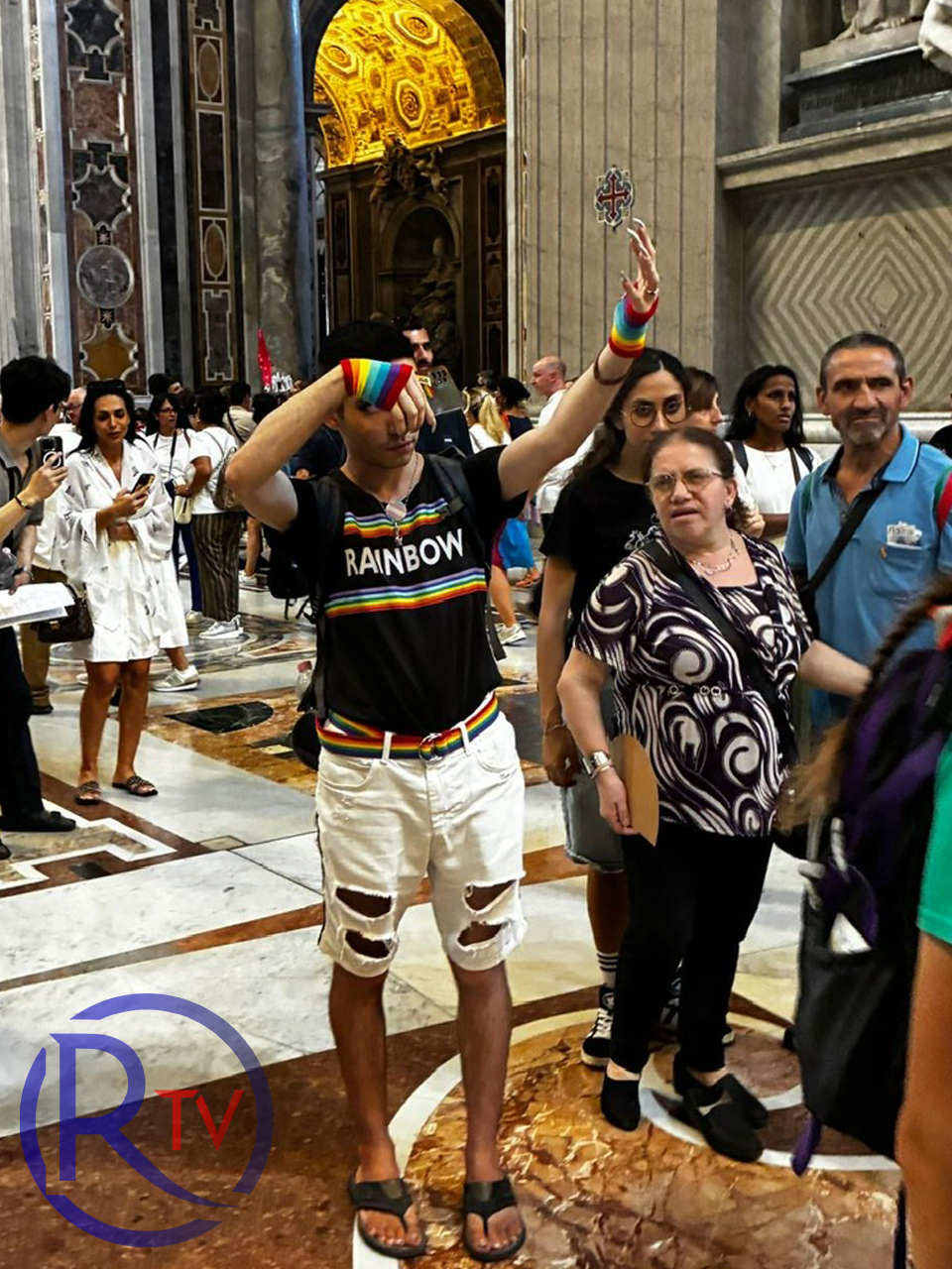 LGBTQ Cross Carried Into St. Peter's Basilica, Pope Leo Urges Bishops ...